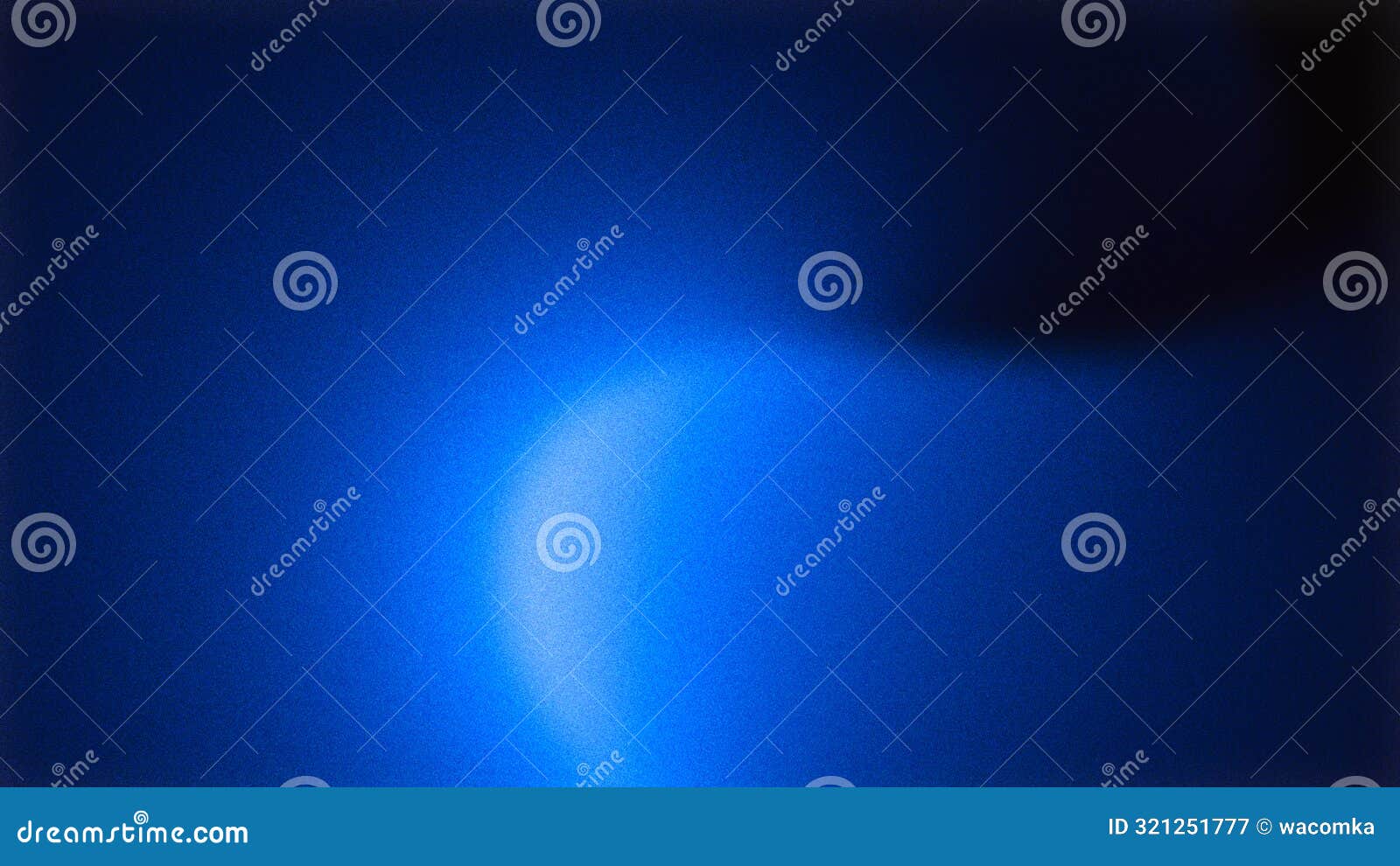 Abstract Blue Neon Background with Grain. Unfocussed Wall Stock Image ...