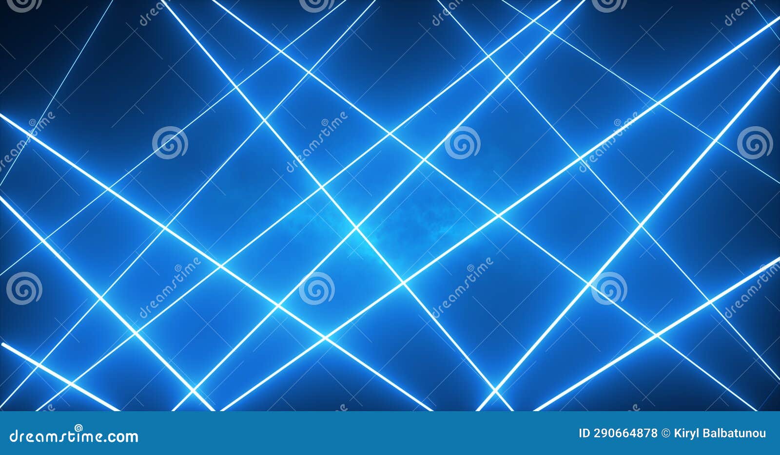 Abstract Blue Neon Energy Lines Magical Glowing Stock Illustration ...