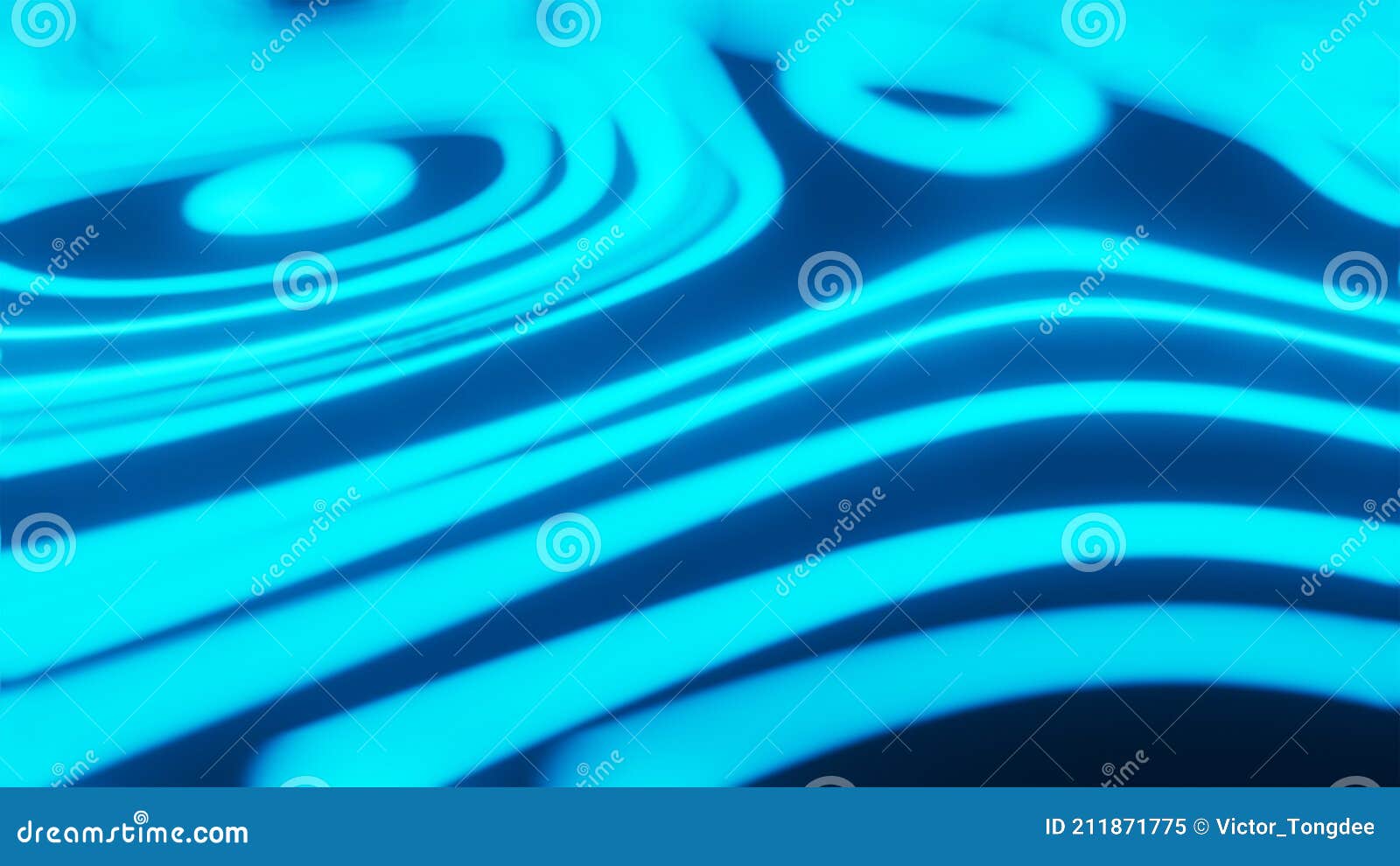 An Abstract Blue Neon Pattern 3D Render Stock Illustration ...