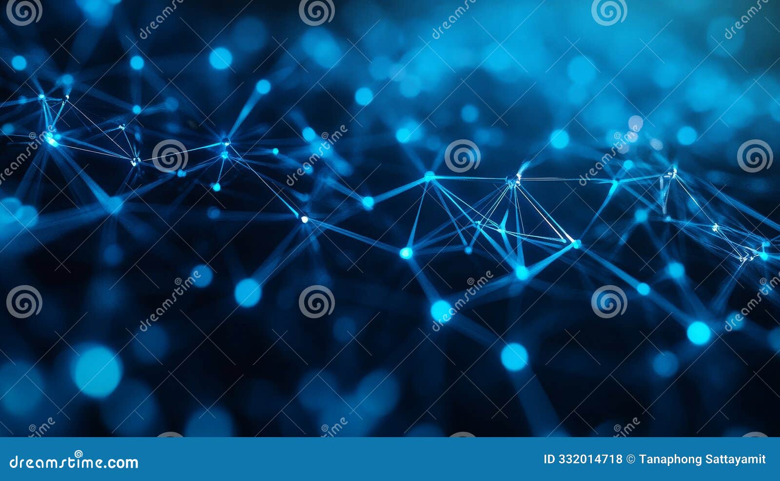Abstract Blue Network Connection Background Abstract Blue Network ...