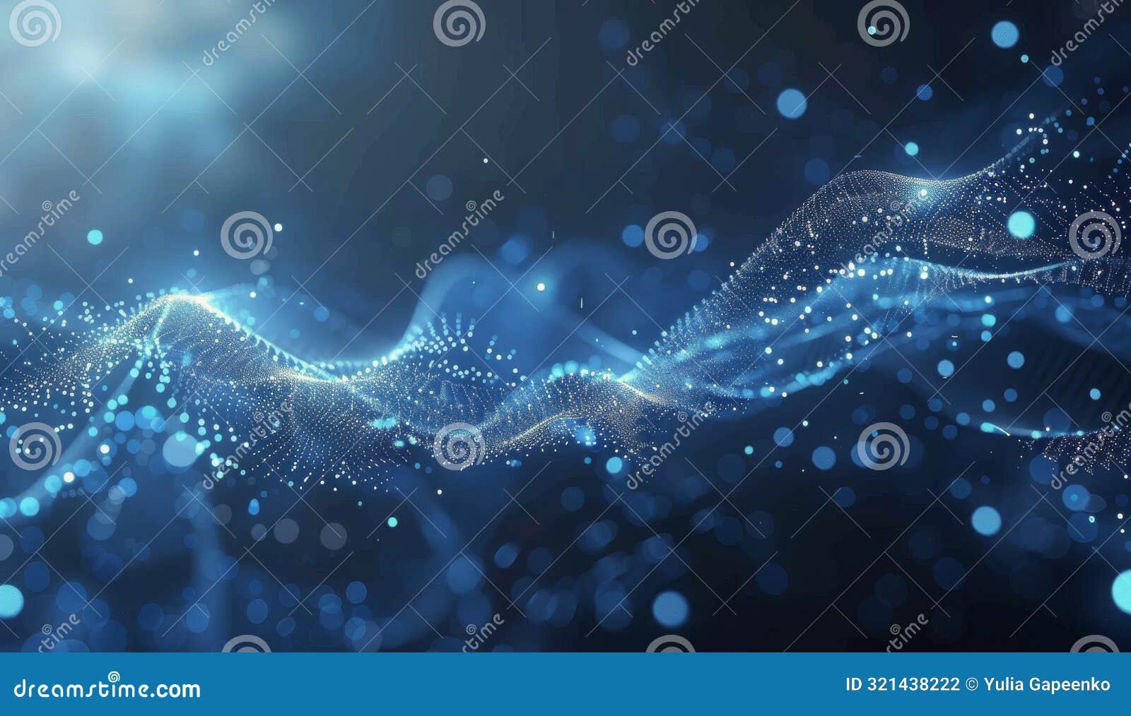 Abstract Blue Network Pattern with Glowing Points Stock Photo - Image ...