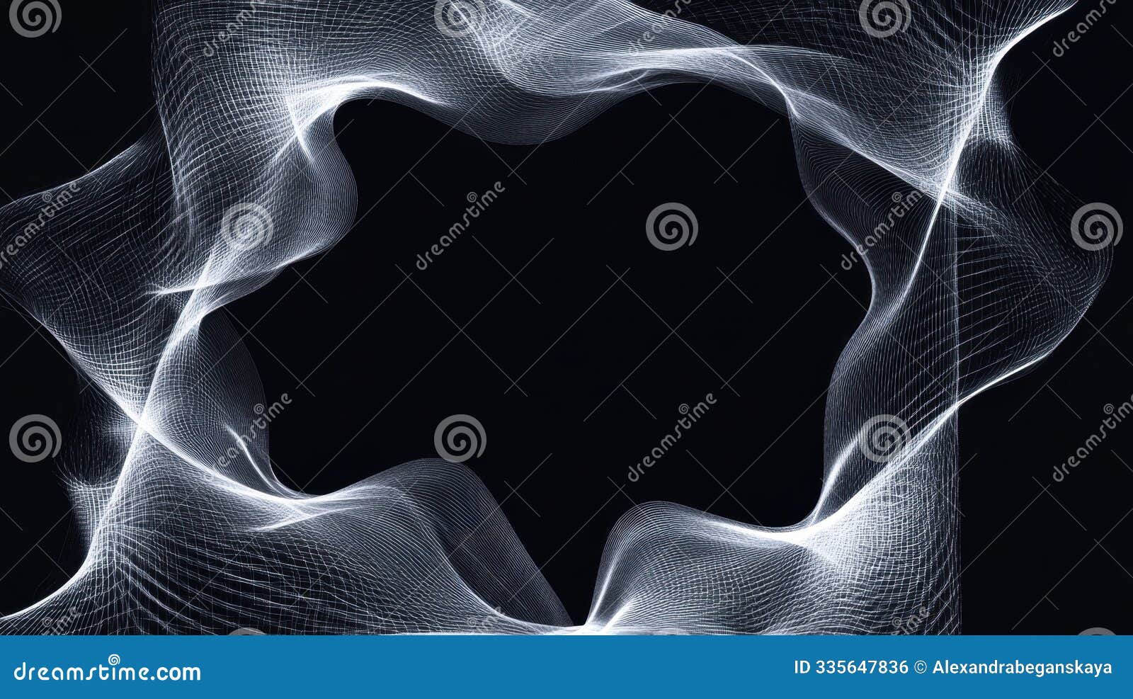 Abstract Blue Neural Network Pattern Wallpaper Stock Illustration ...