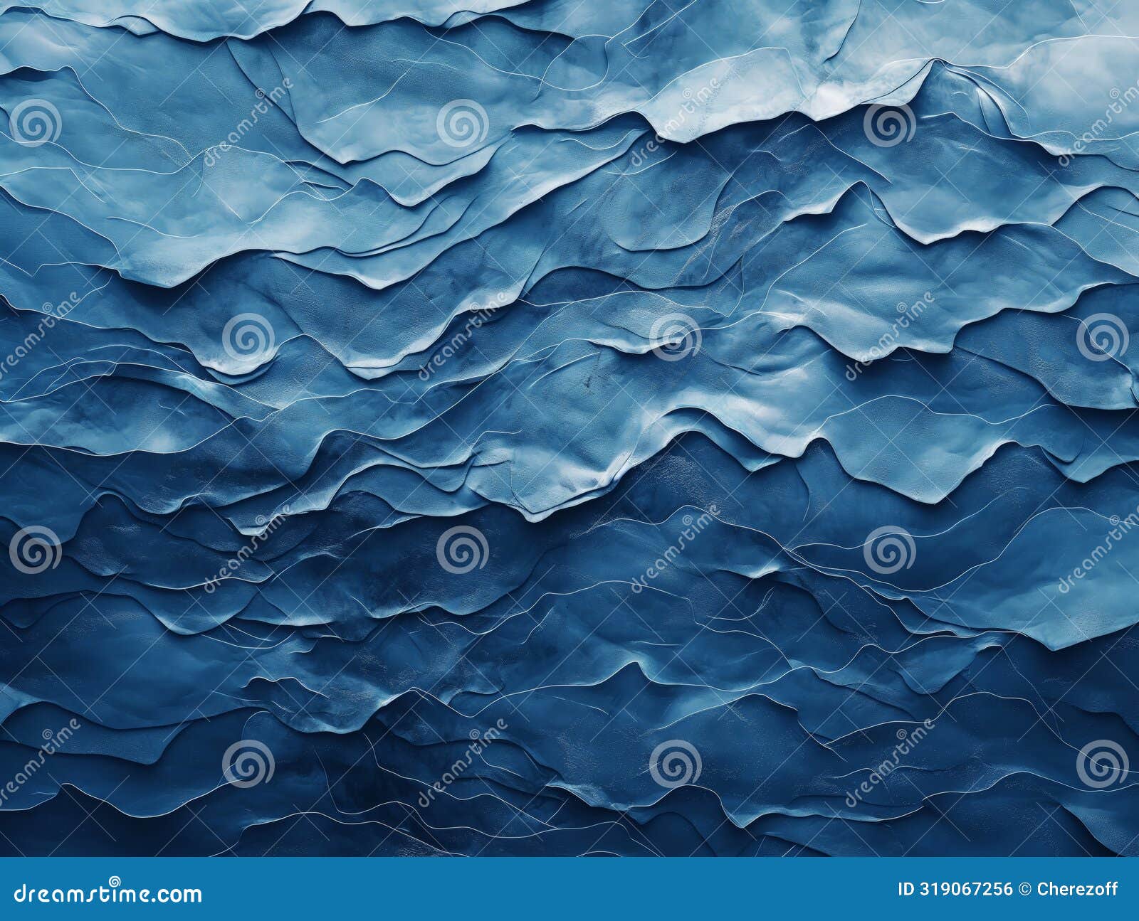 Abstract Blue Ocean Waves Texture Stock Photo - Image of surface ...