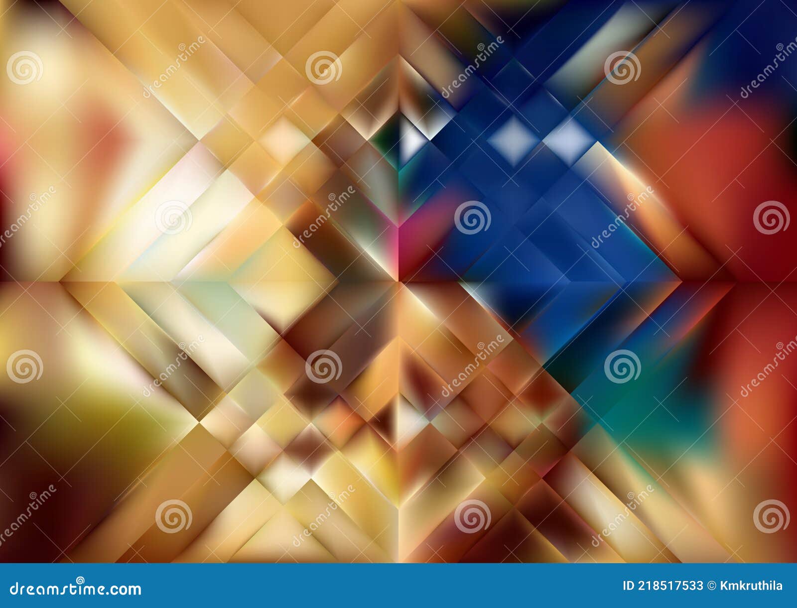 Abstract Blue and Orange Graphic Background Vector Image Stock Vector ...