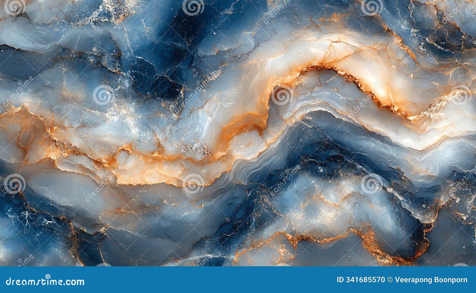 Abstract Blue and Orange Marble Texture Background for Design Projects ...