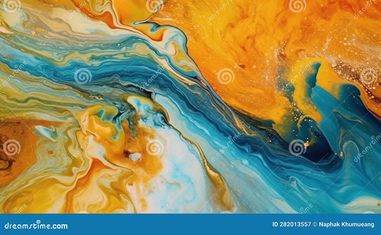 Abstract Blue and Orange Marble Texture for Wall Background or Tiles ...