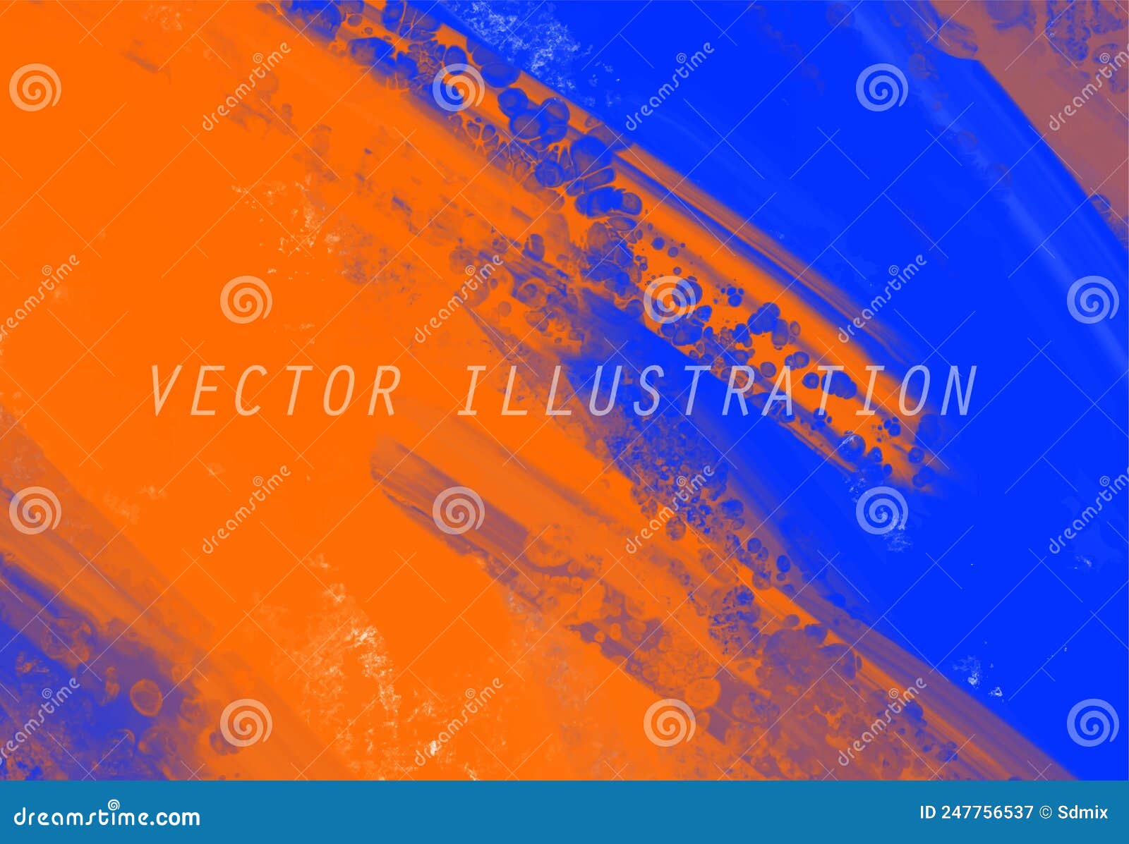 Abstract Blue Orange Paint Background. Vector Illustration Design Stock ...