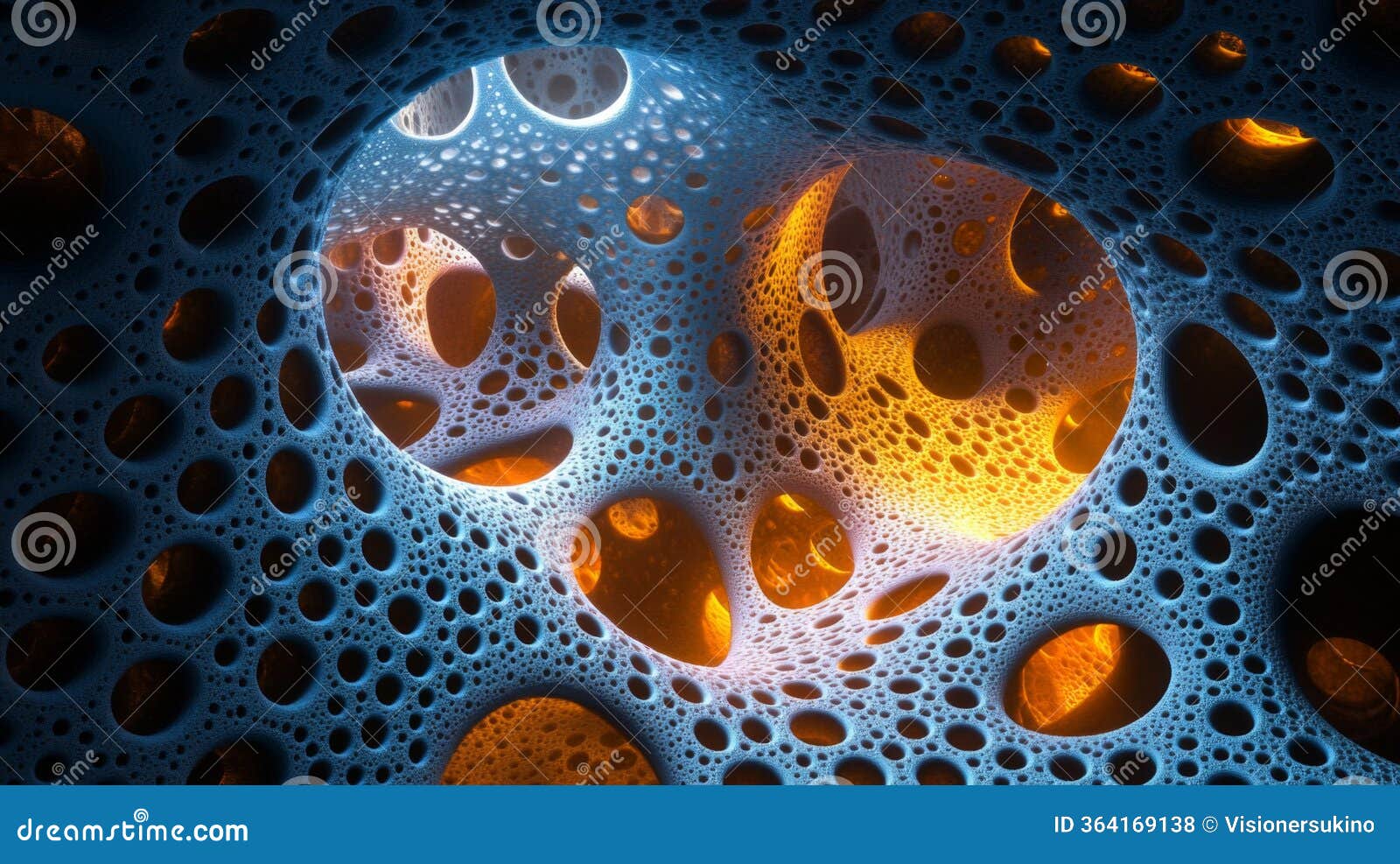 The Porous Structure. Organic Material. Macrostructural Design ...