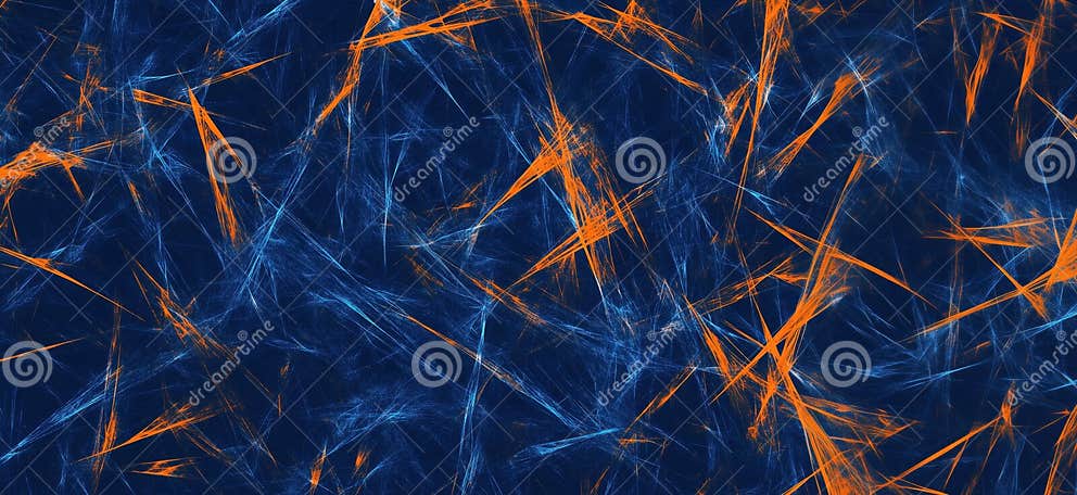 Abstract Blue and Orange Texture, Dynamic Lines and Patterns, Digital ...
