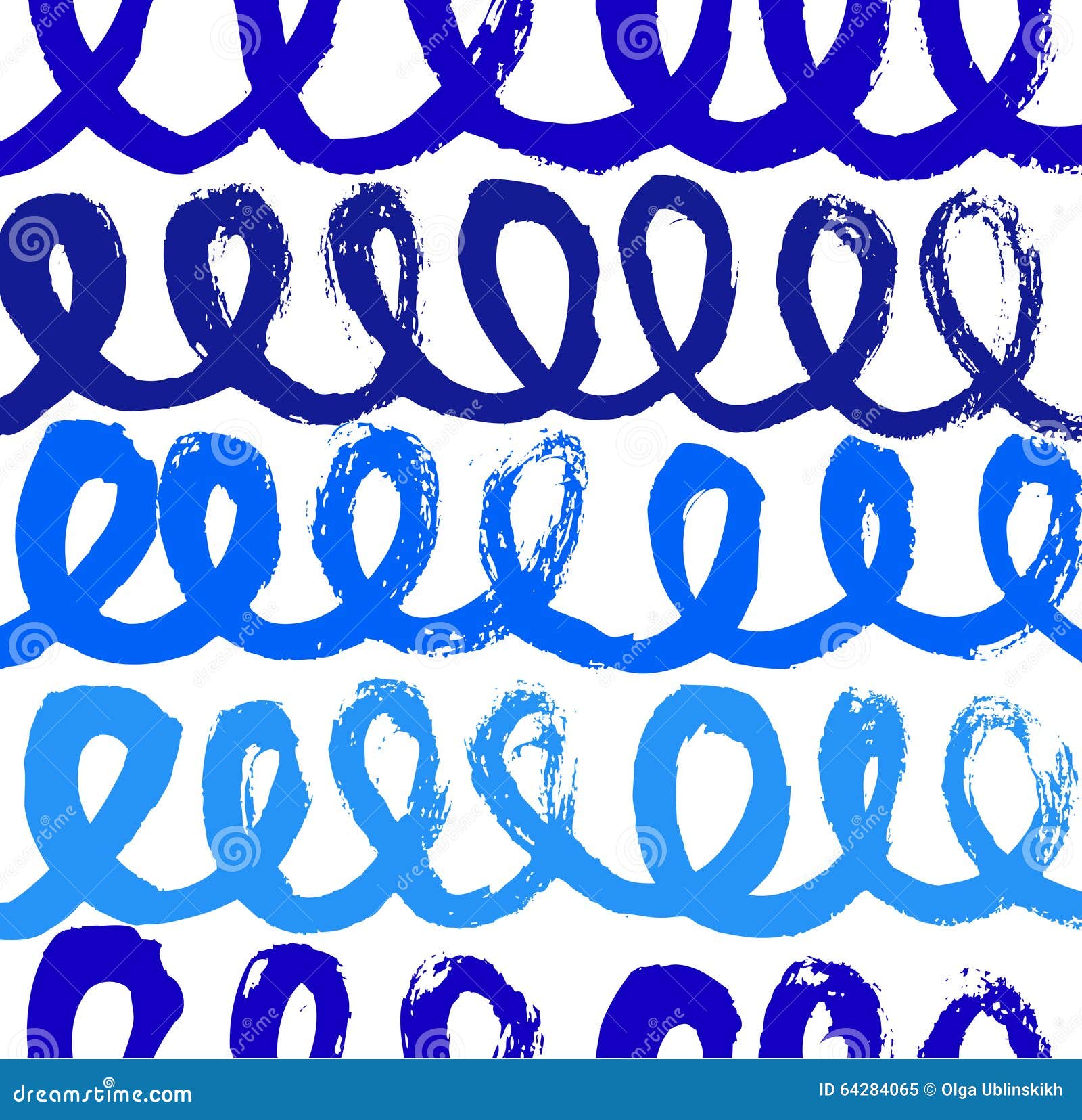 Abstract Blue Paint Pattern with Ink Lines. Stock Vector - Illustration ...