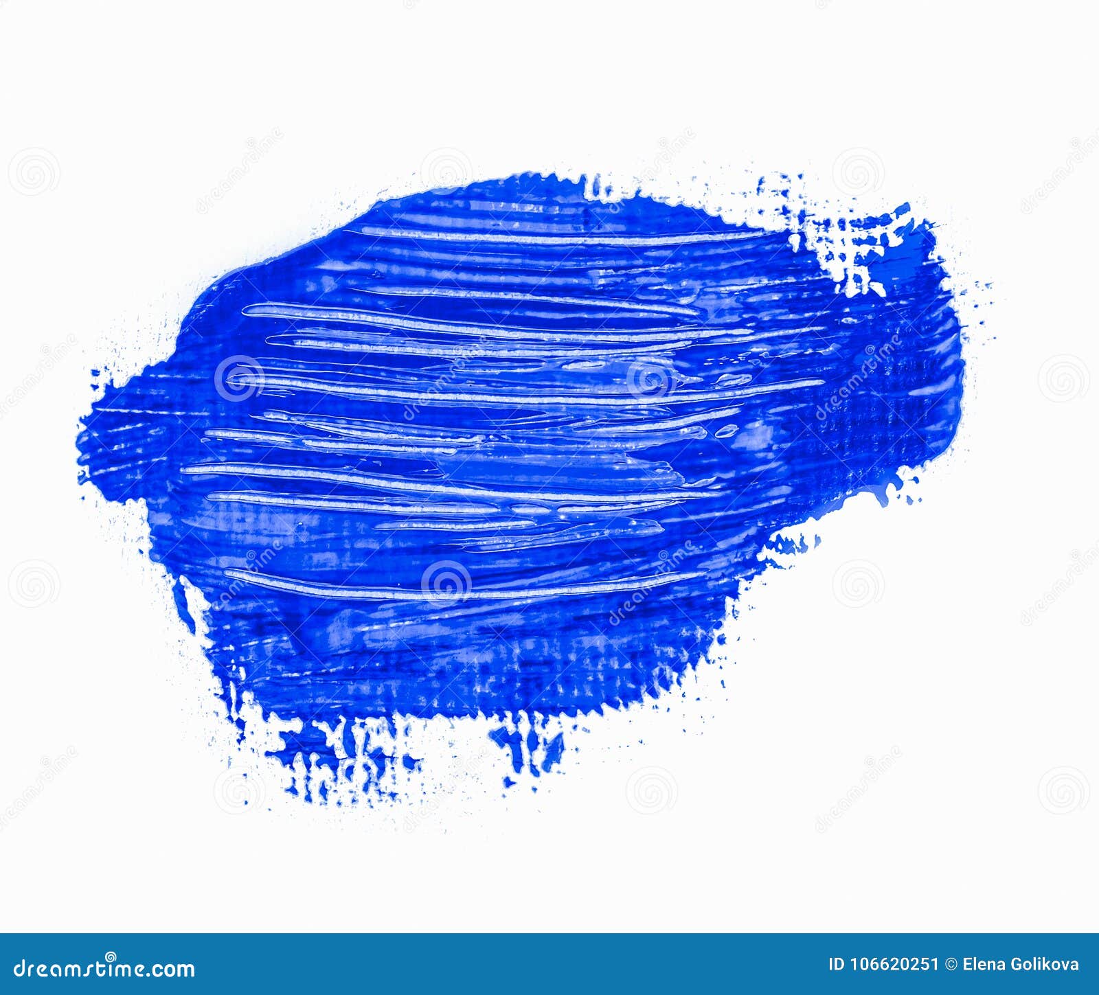 Abstract blue paint spot stock image. Image of brushstroke - 106620251