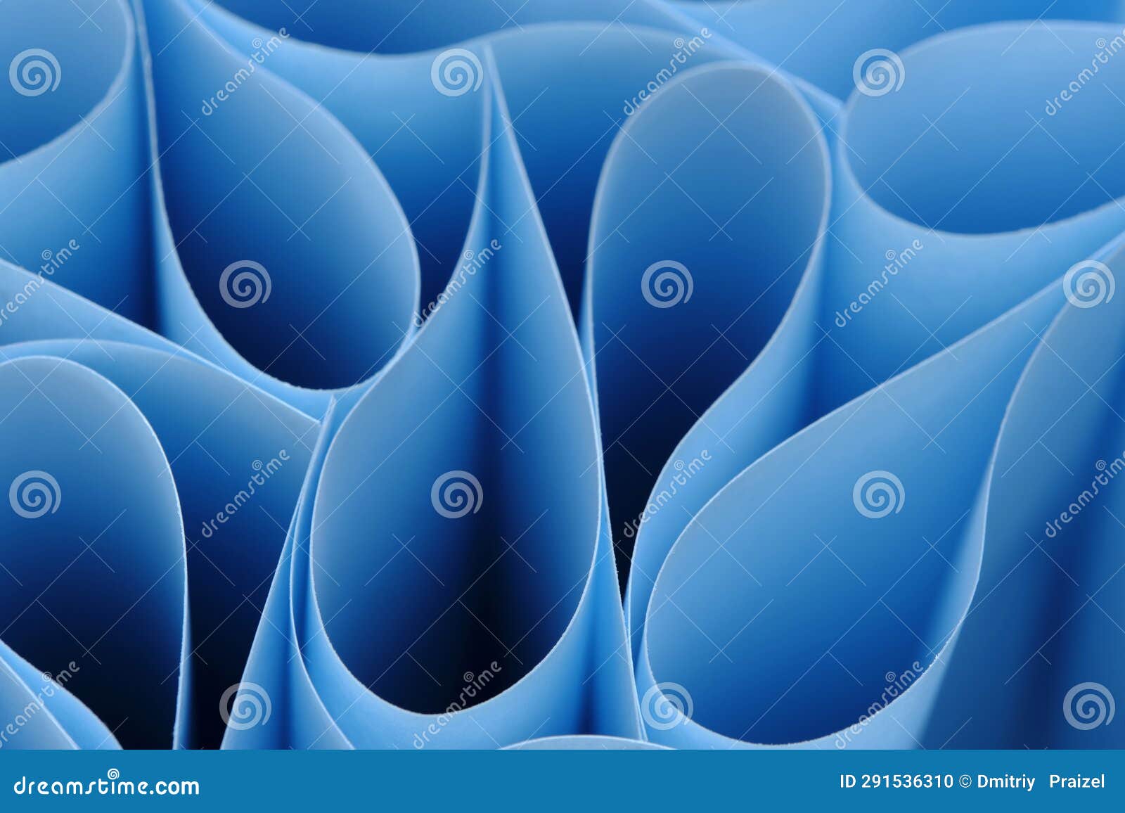 Abstract, Blue Paper Background with Smooth Lines. Stock Photo - Image ...