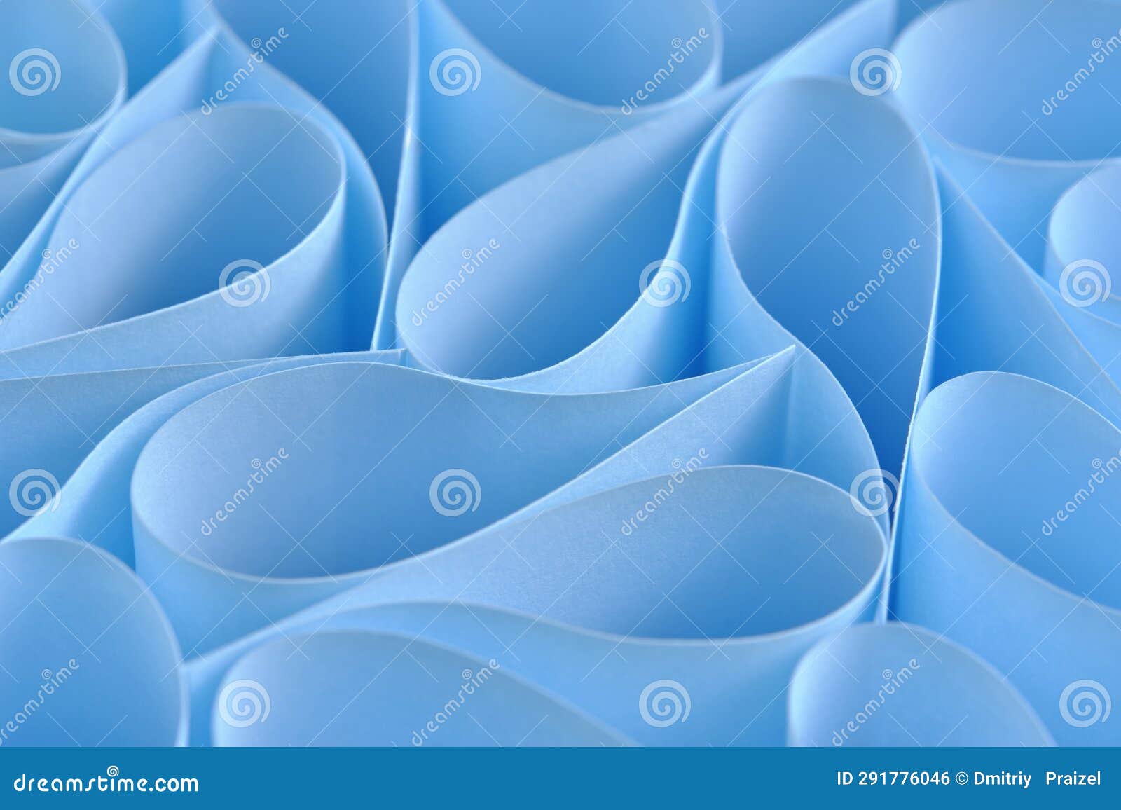 Abstract, Blue Paper Background with Smooth Lines. Stock Photo - Image ...