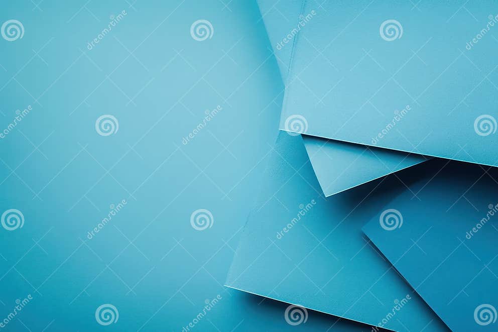 Abstract Blue Paper Overlap Background Stock Illustration ...