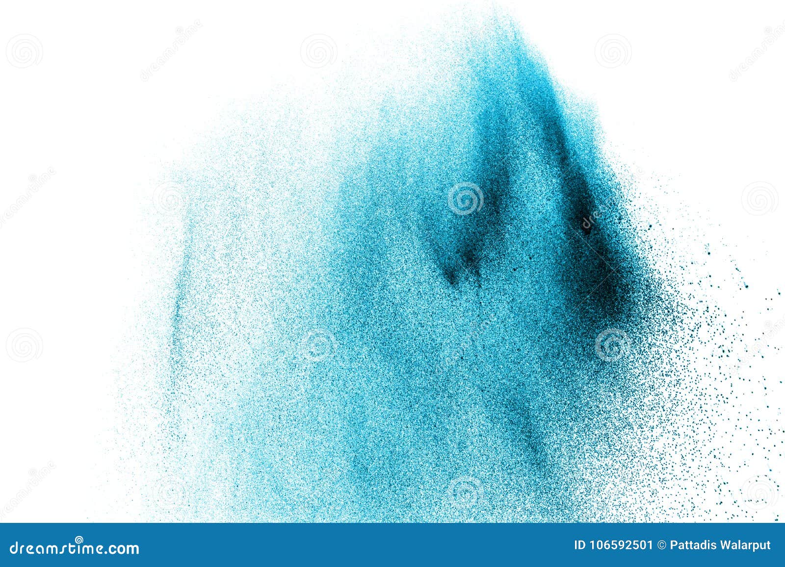 Abstract Blue Particles Explosion Stock Image - Image of glowing ...