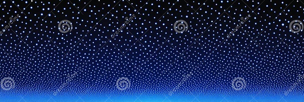 Abstract Blue Particles Falling from Space Creating a Soft Gradient ...