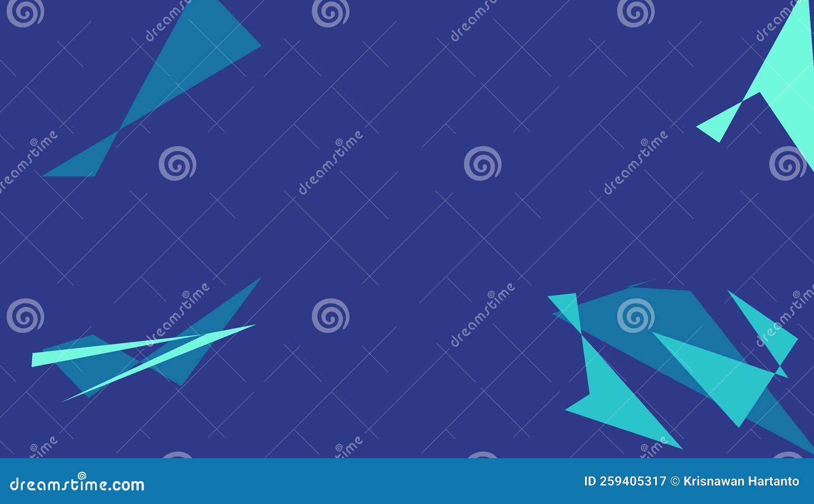 Abstract Blue Pattern Background with Random Object Stock Illustration ...