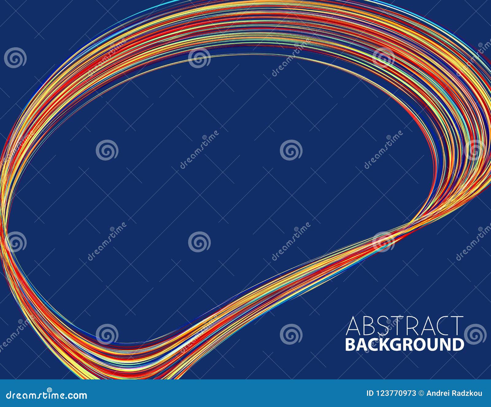 Pattern with Thin Strips Color Frame. Vector Stock Vector ...