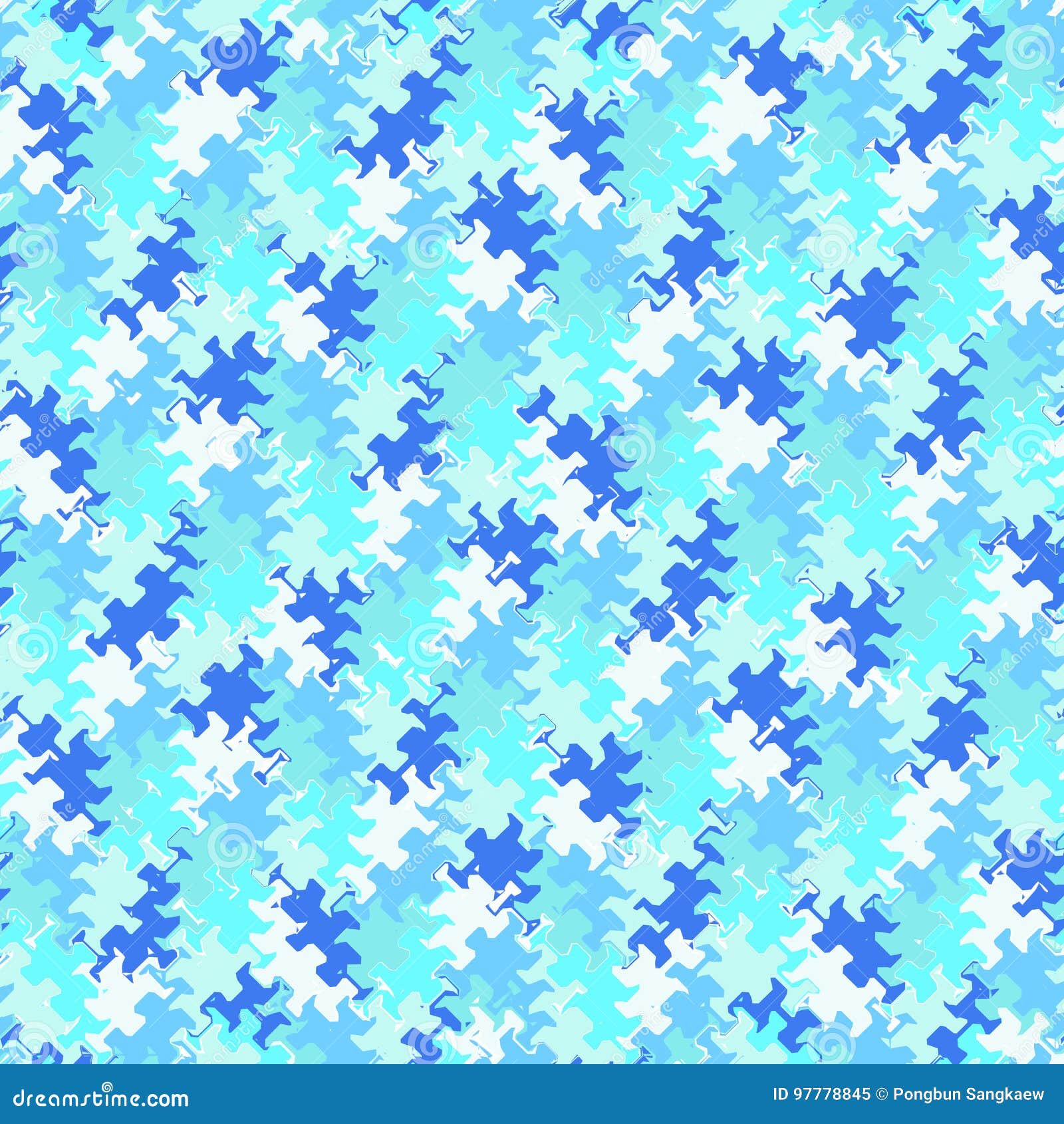 Abstract Blue Pattern Wallpaper Design Background Stock Illustration ...