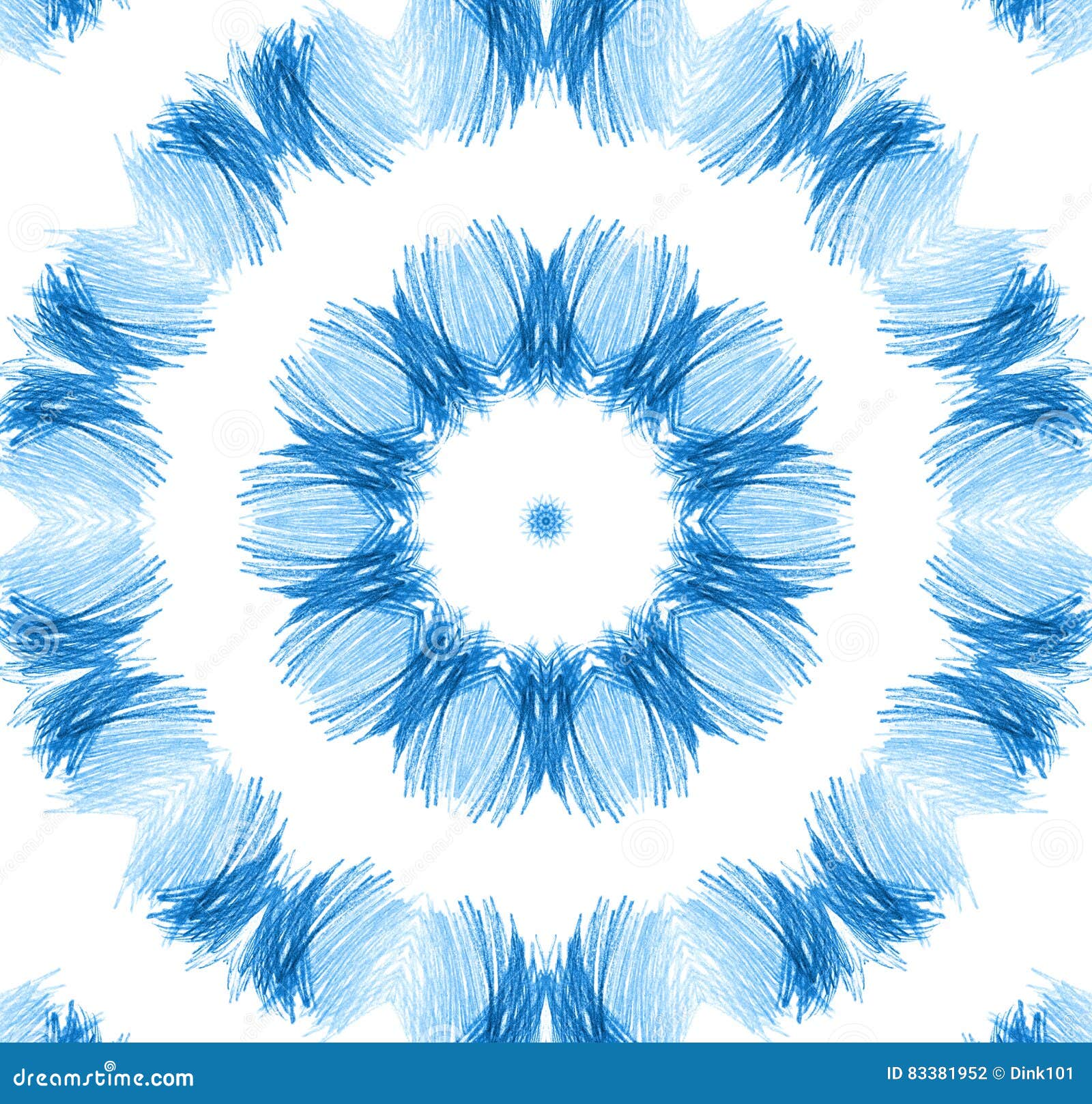 Abstract Blue Pencil Drawn Pattern Stock Illustration - Illustration of ...