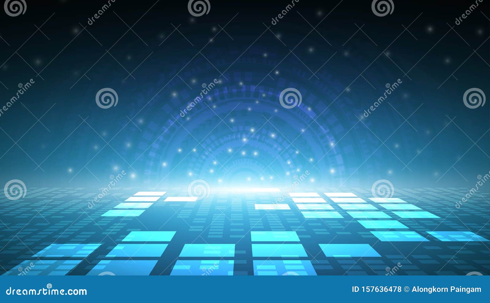 Abstract Blue Perspective Technology Vector Background,speed Internet ...