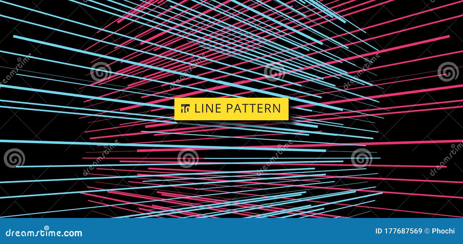 Horizontal Speed Line Halftone Pattern With Gradient Effect. Template ...