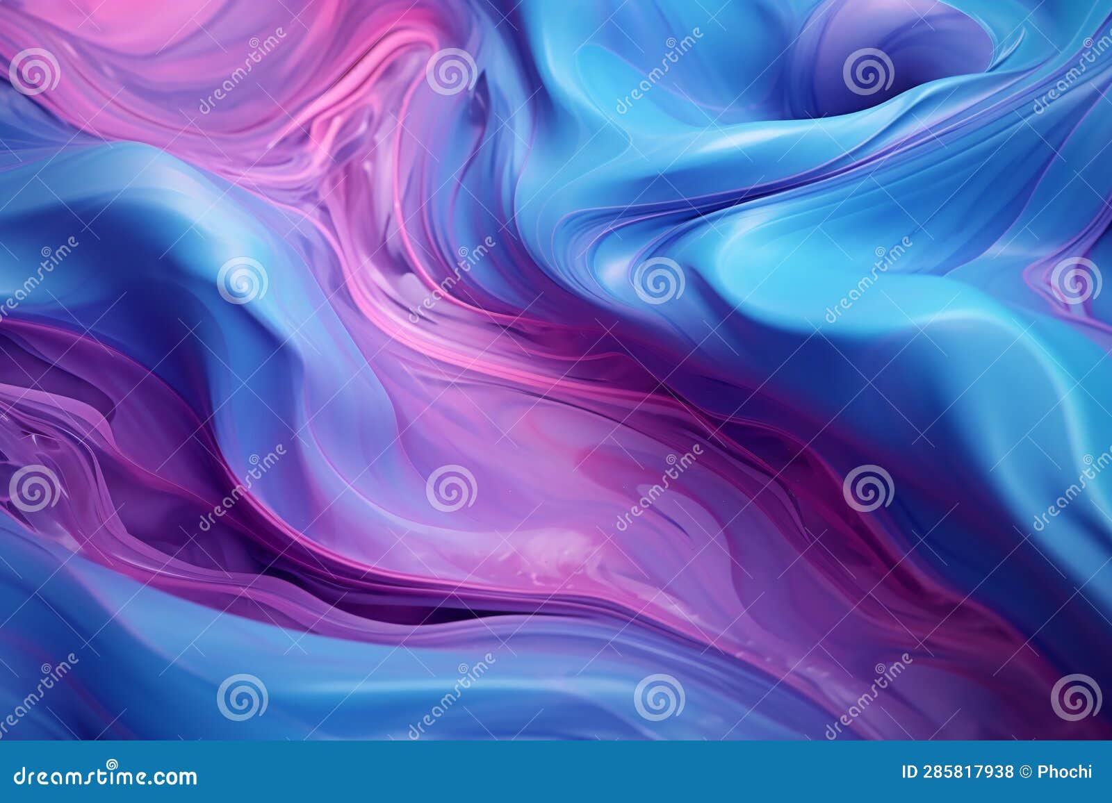 Abstract Blue and Pink Liquid Wave Background Stock Illustration ...