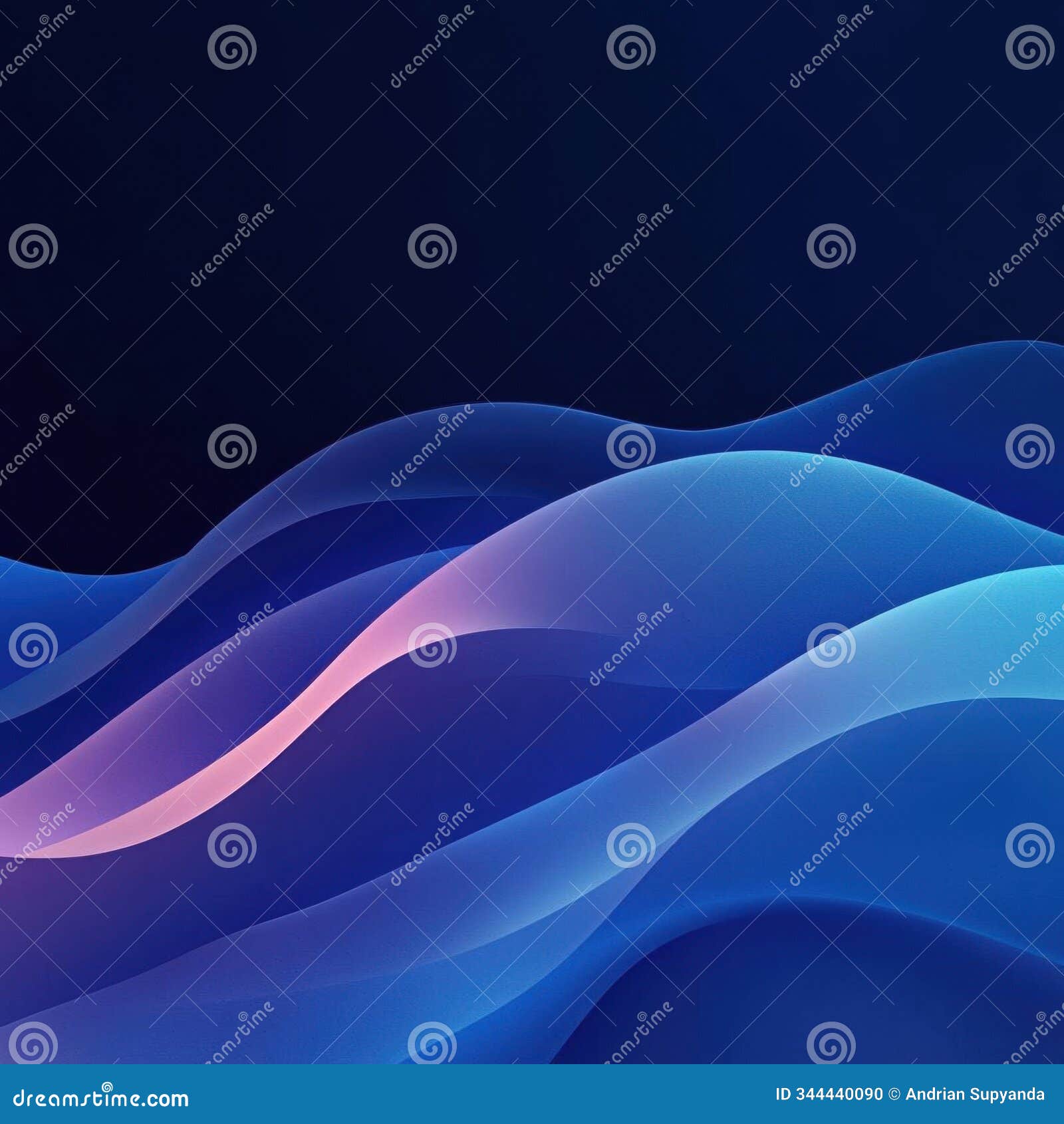 Abstract Blue and Pink Wave Pattern Stock Illustration - Illustration ...