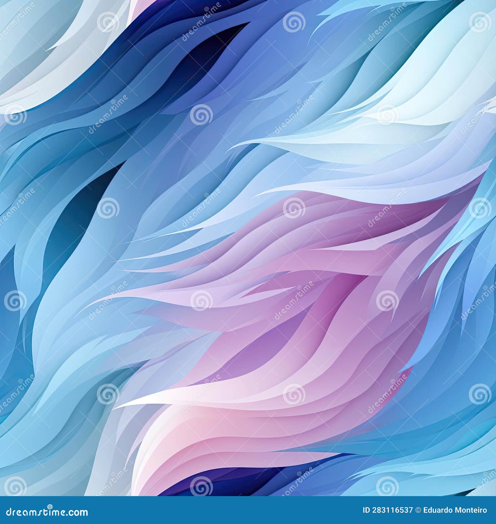 Abstract Blue and Pink Wind and Wave Pattern Wallpaper (tiled) Stock ...