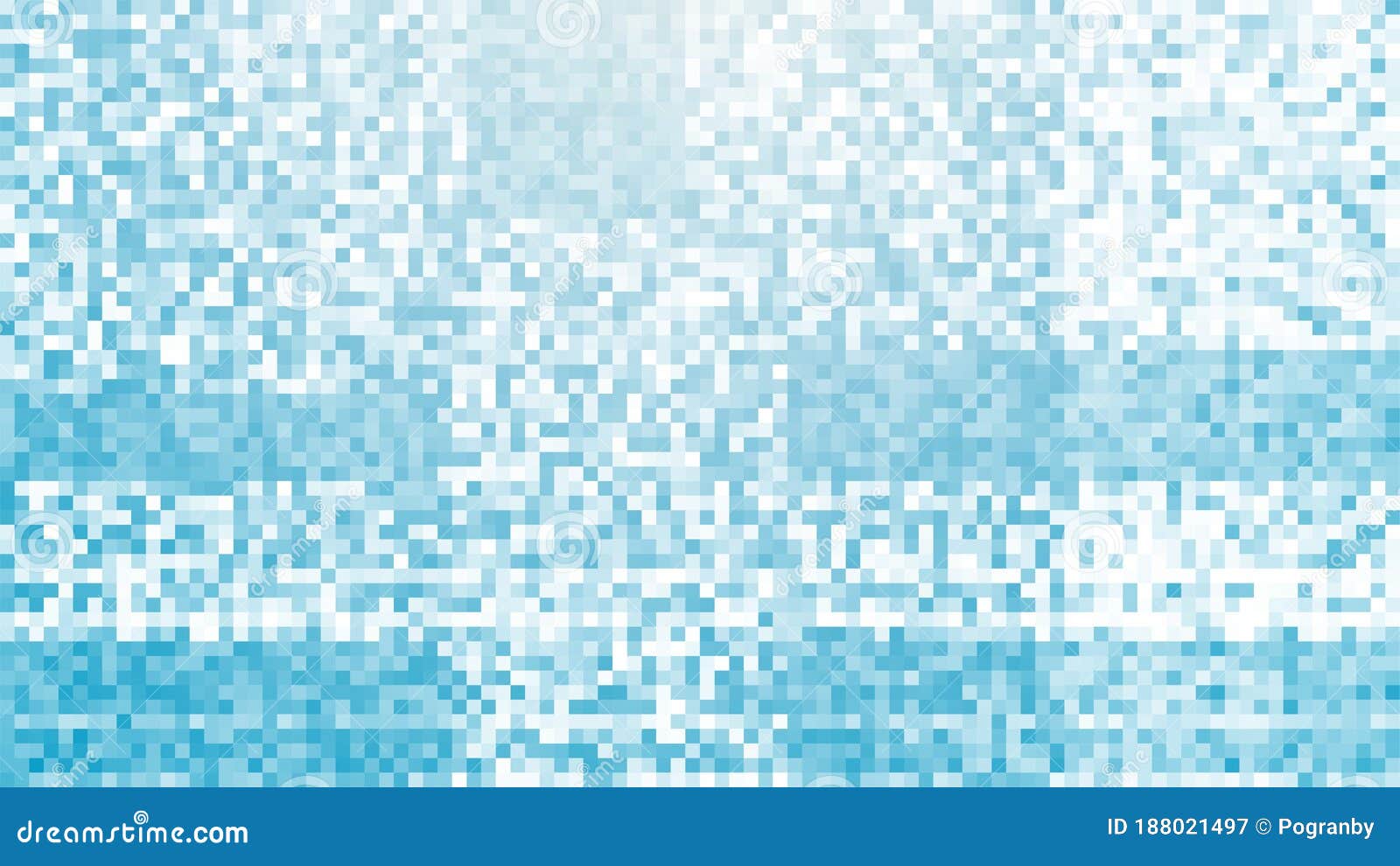 Abstract Blue Pixel Background. Random Square Pattern Backdrop. Small ...