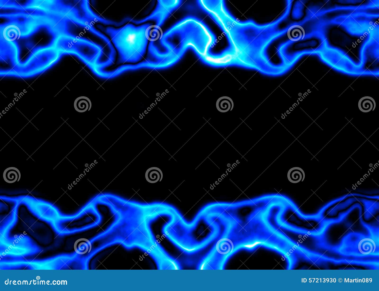 Abstract Blue Plasma Border Frame Stock Photo - Image of fierce, banner ...