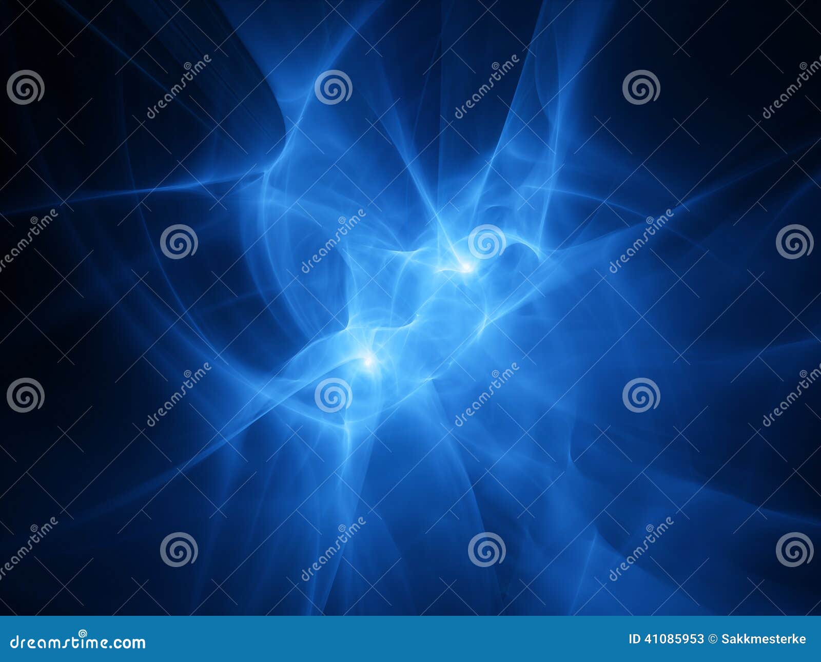 Blue Plasma Discharge Ray On A Black. Vector Graphics | CartoonDealer ...