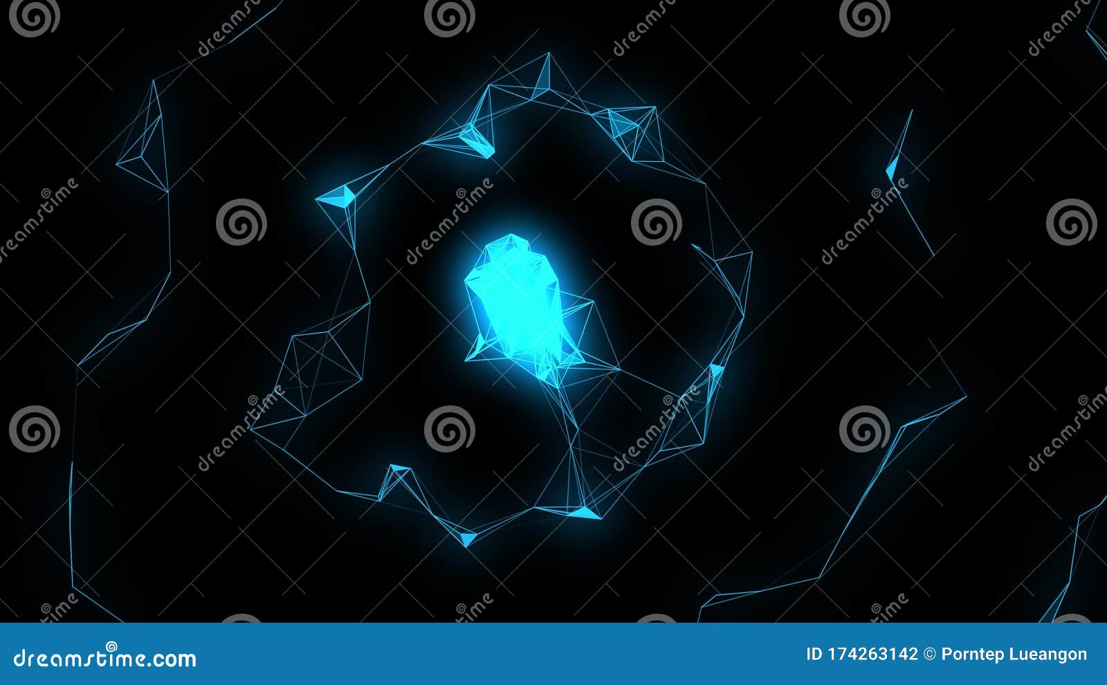 Abstract Blue Plexus Effect Background.Modern Texture Technology Stock ...