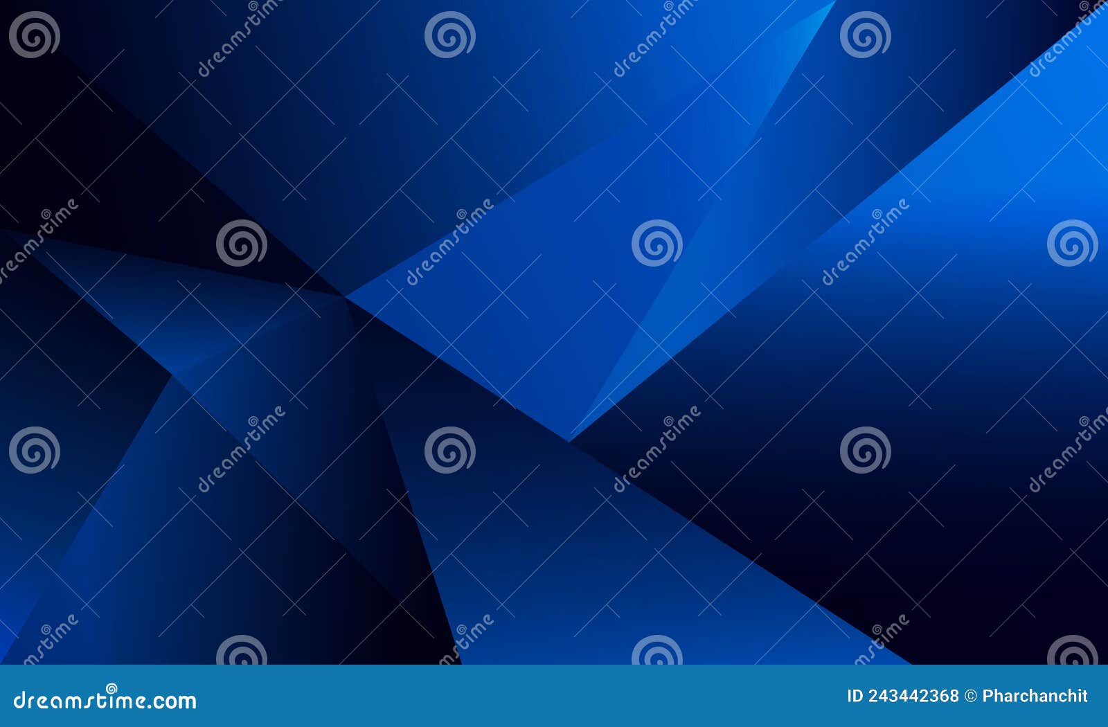Abstract Blue Color Polygon Triangles Shape Background. Glowing Stock Vector - Illustration of ...