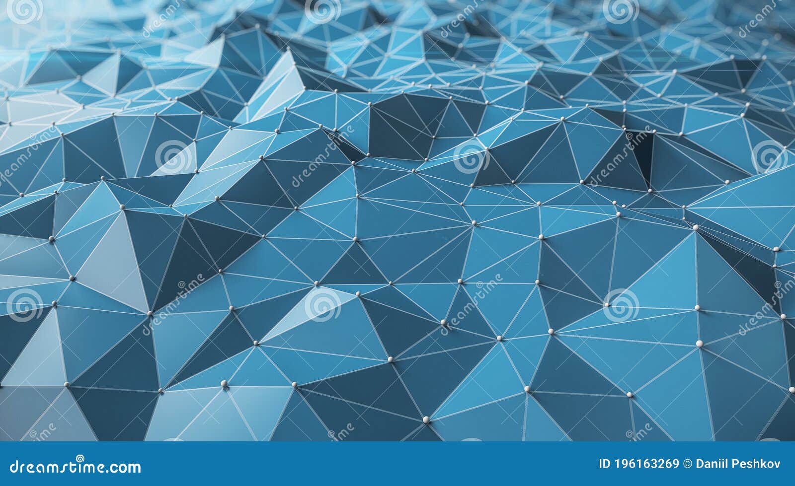 Abstract Blue Polygonal Background Stock Illustration - Illustration of ...
