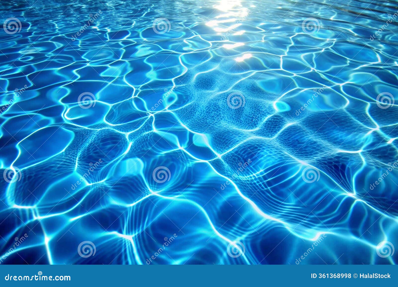 Abstract Blue Pool Water Background Stock Illustration - Illustration ...