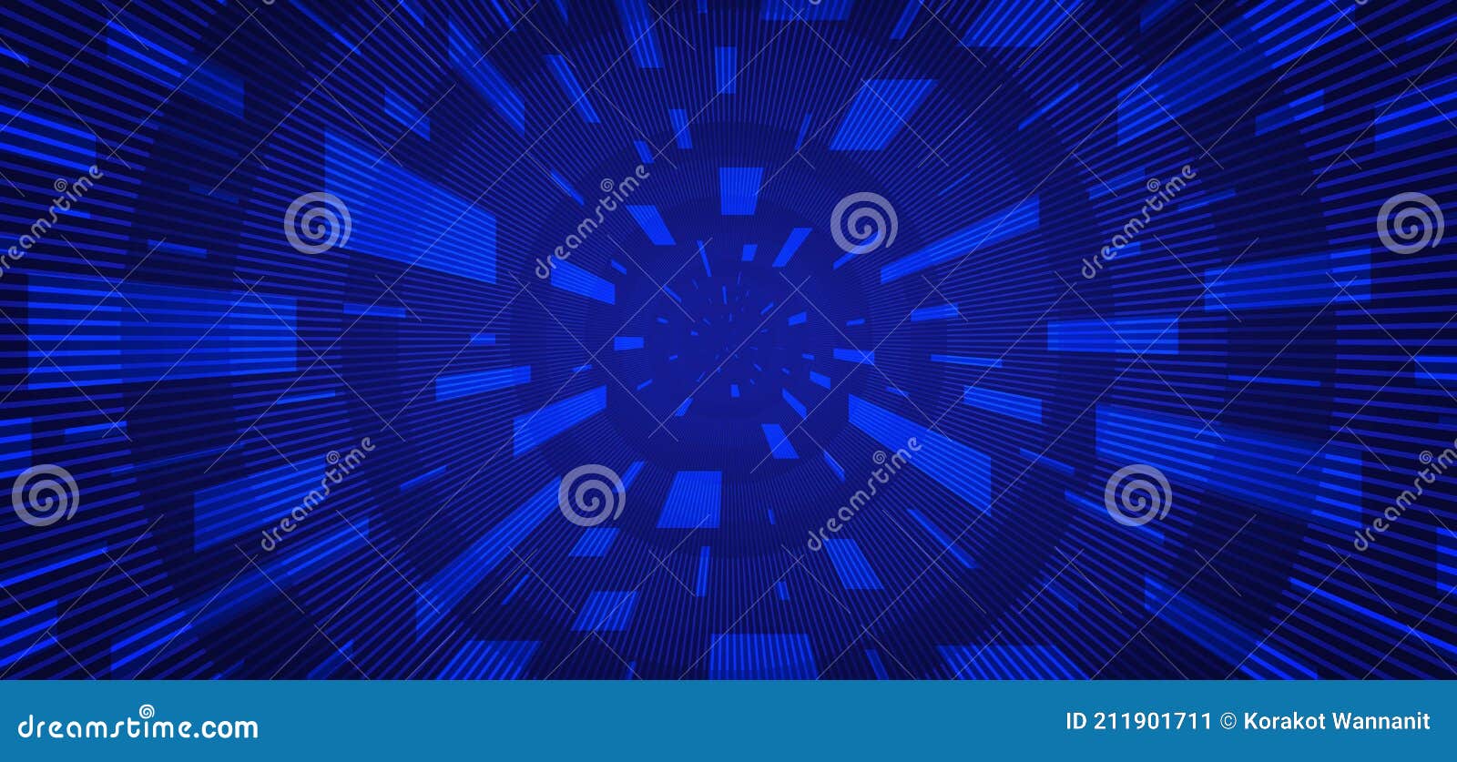 Abstract Blue Power of Tech Design Perspective Artwork Template ...