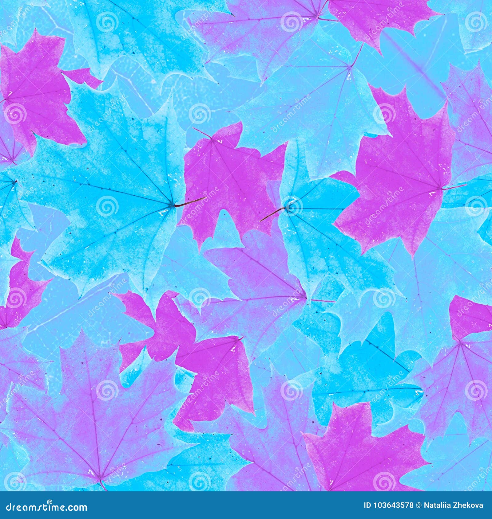 Maple Leaves Seamless Pattern Background Stock Illustration ...