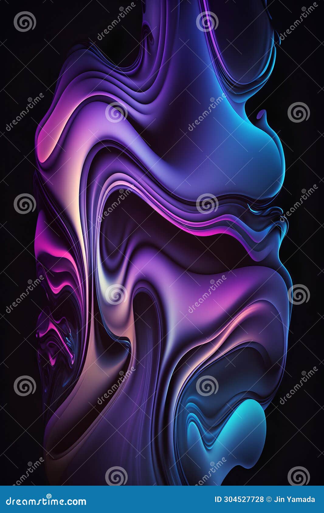 Abstract Blue and Purple Background. 3d Rendering, 3d Illustration ...