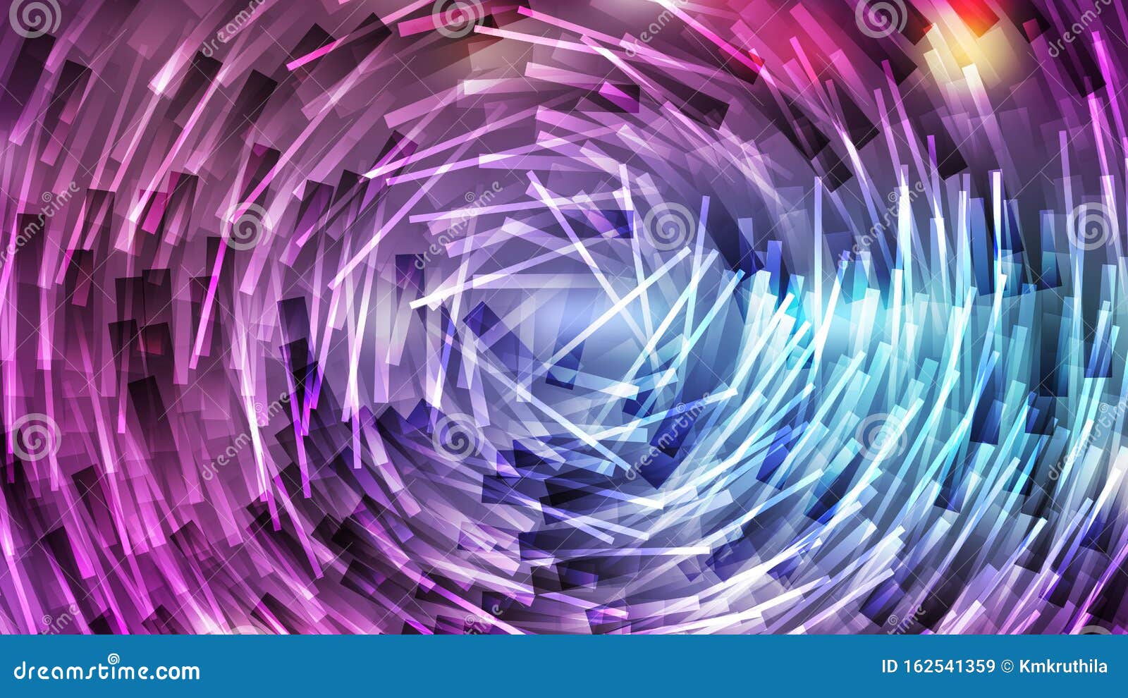 Abstract Blue and Purple Random Circular Lines Background Stock Vector ...