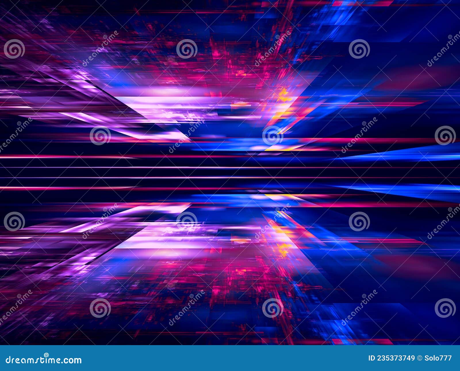 Abstract Blue and Purple Technology Background - 3d Render Stock ...