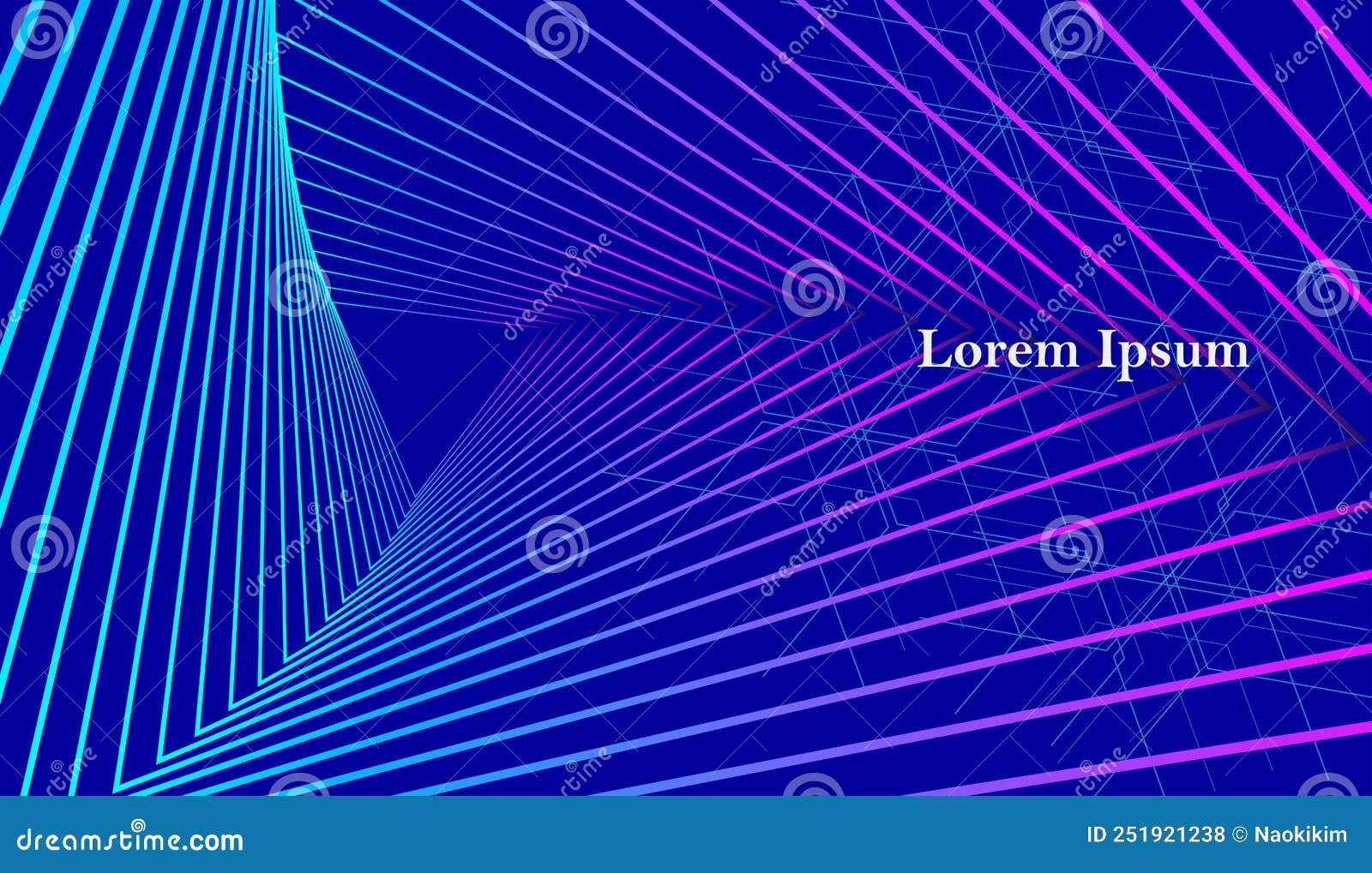 Abstract Blue Purple Triangle, Network Concept, Geometric Pattern ...