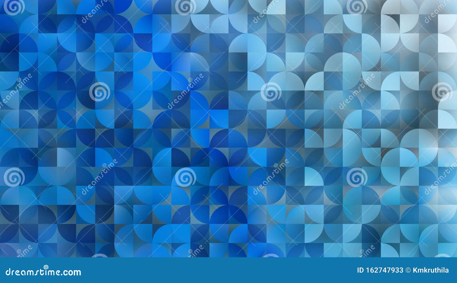 Abstract Blue Quarter Circles Background Vector Illustration Stock ...