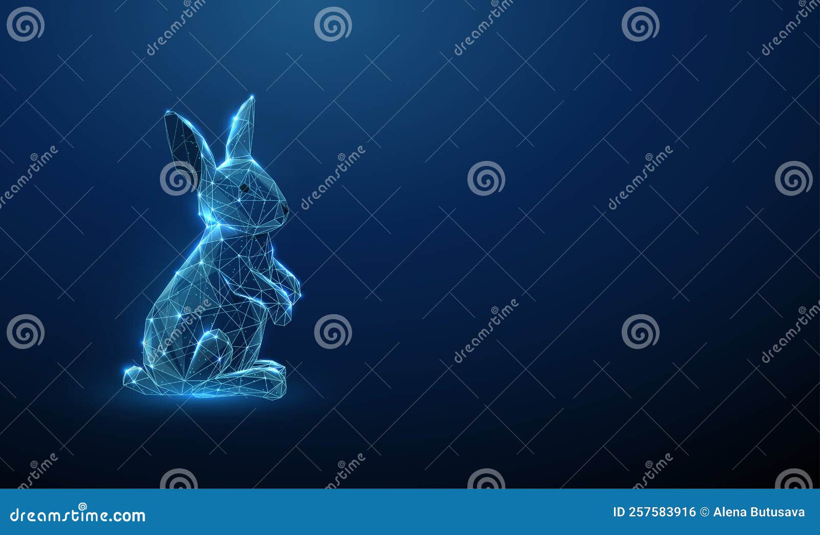 Blue Rabbit With Hammer Stock Photography | CartoonDealer.com #11671028