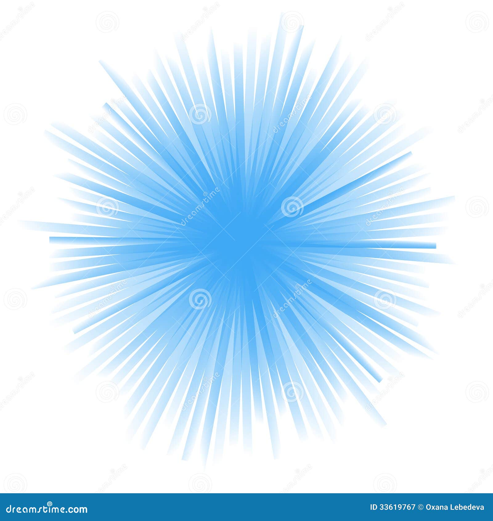 Abstract blue radial shape stock vector. Illustration of starry - 33619767