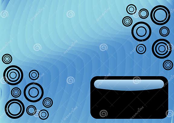 Abstract Blue Rainbow Design Stock Vector - Illustration of blank ...