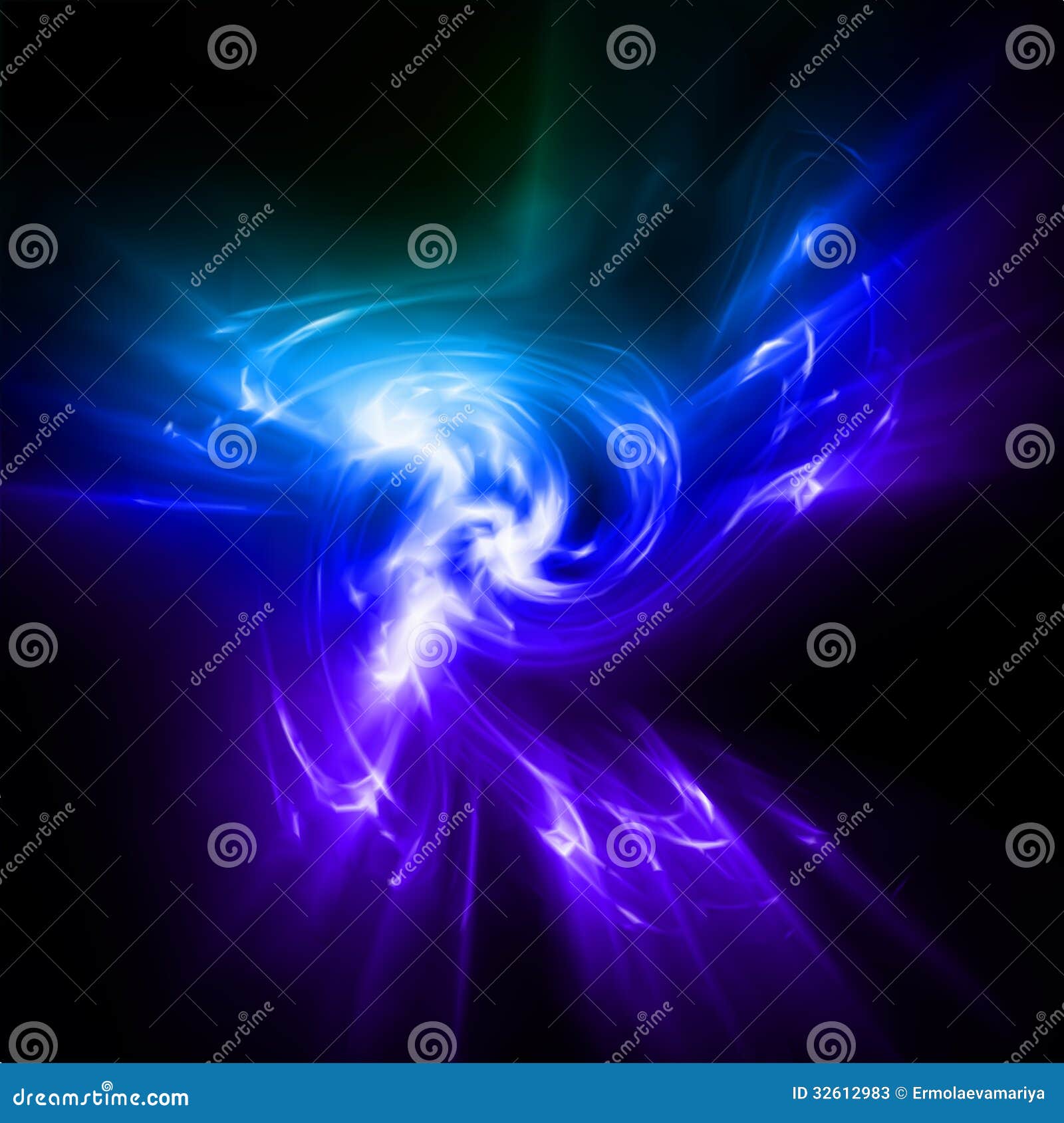 Abstract Blue Rays Lights. Vector Stock Vector - Illustration of lens ...