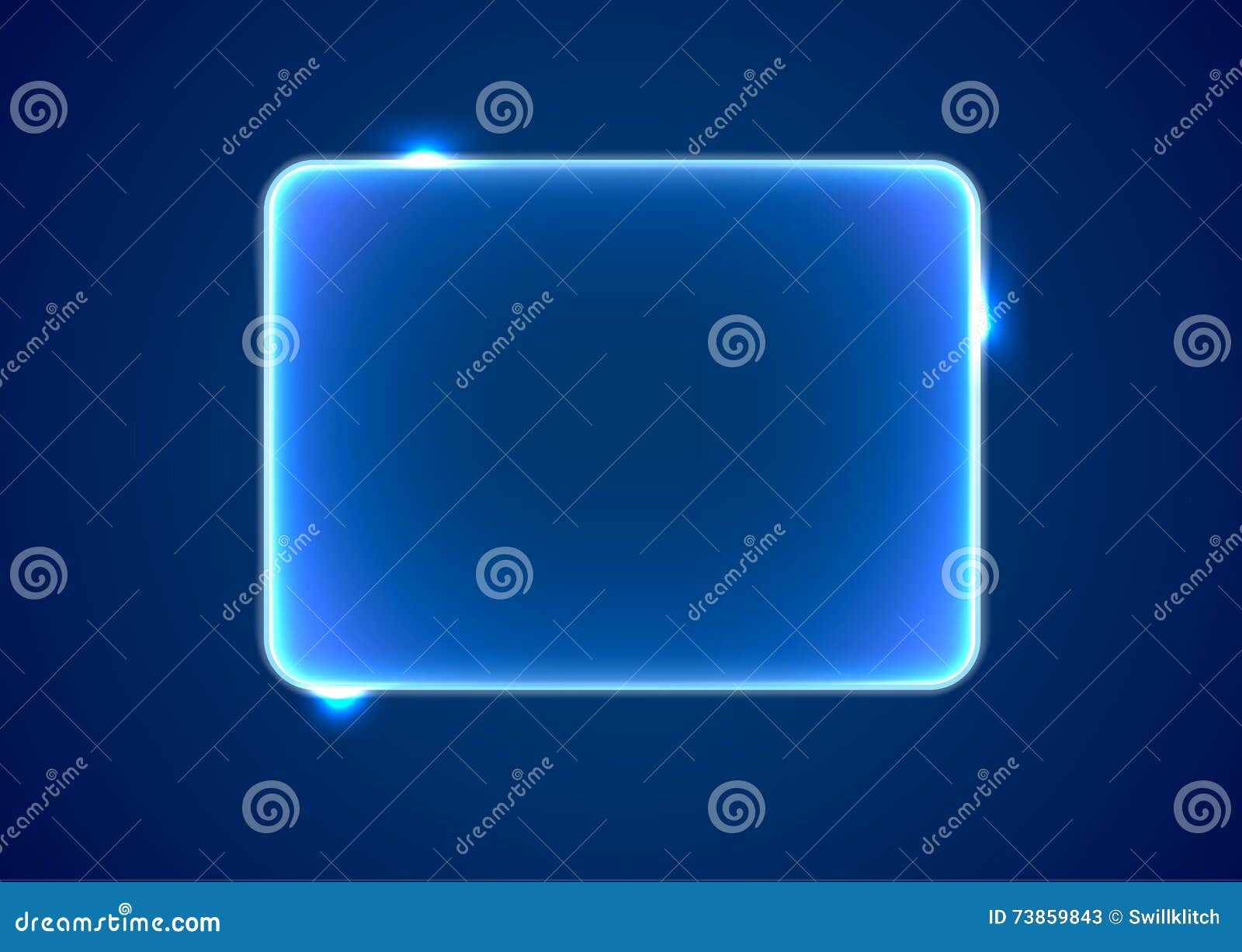 Abstract Blue Rectangle Placeholder Stock Vector - Illustration of icon ...