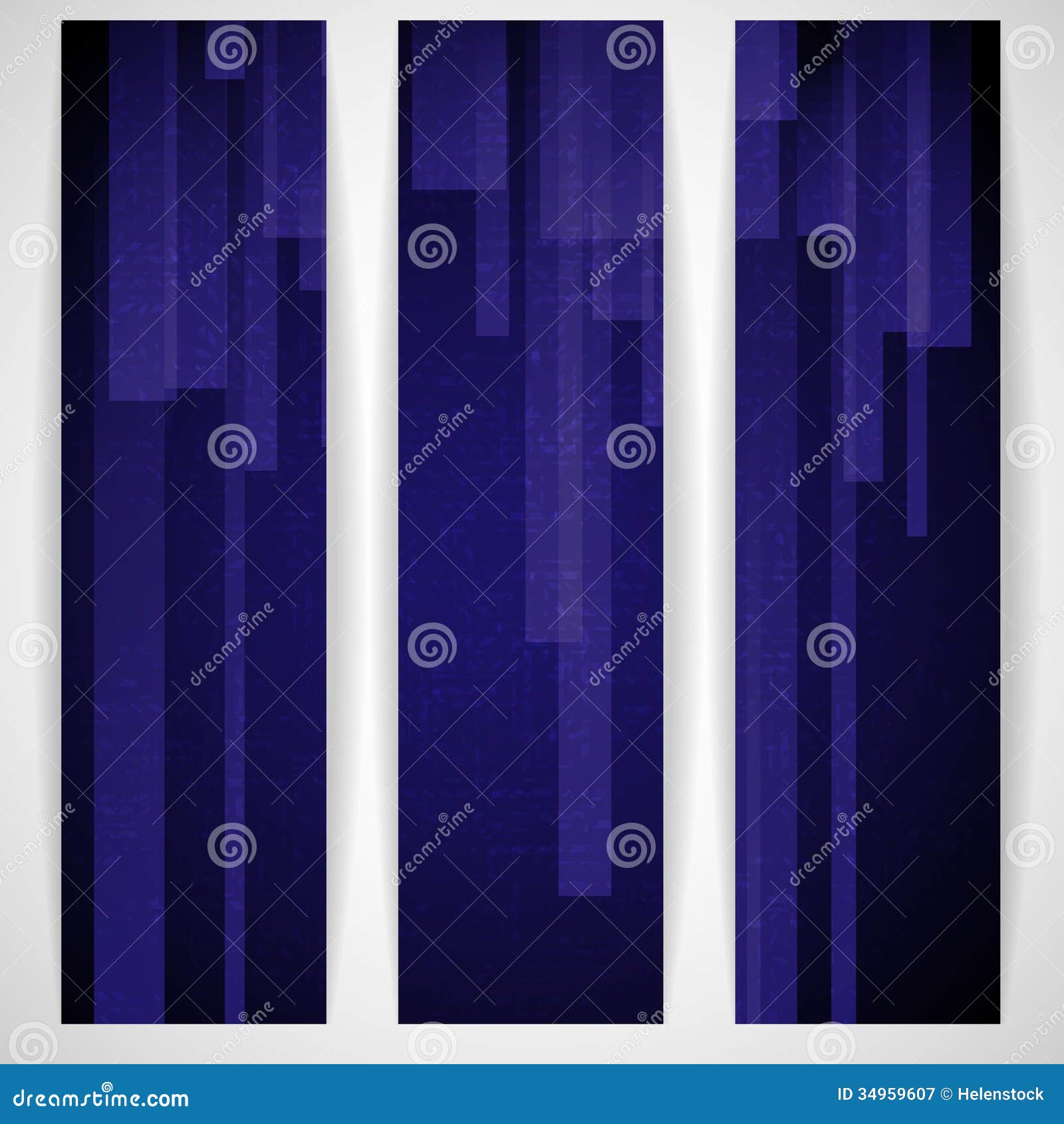 Abstract Blue Rectangle Shapes Banner. Stock Vector - Illustration of ...