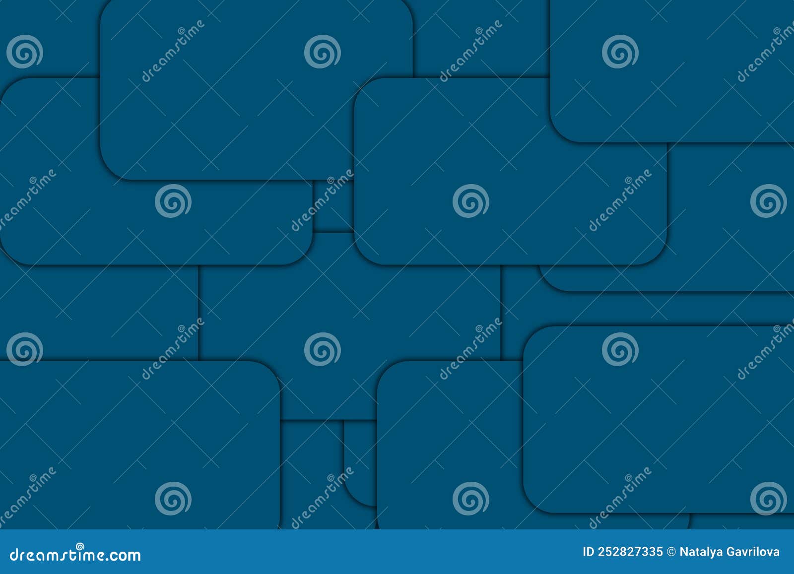Abstract Blue Rectangle Shapes, Business Card Design Stock Illustration ...